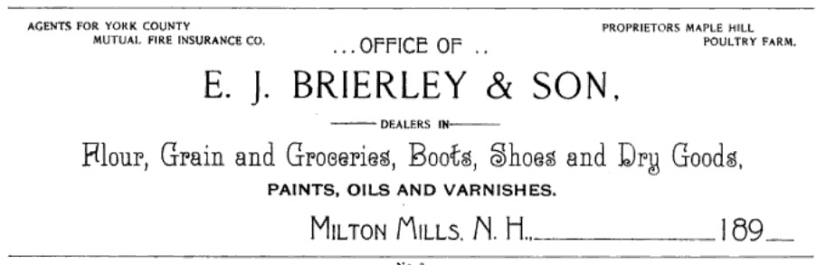 Milton Mills’ Brierley Mill – c1864-18 – Milton Observer